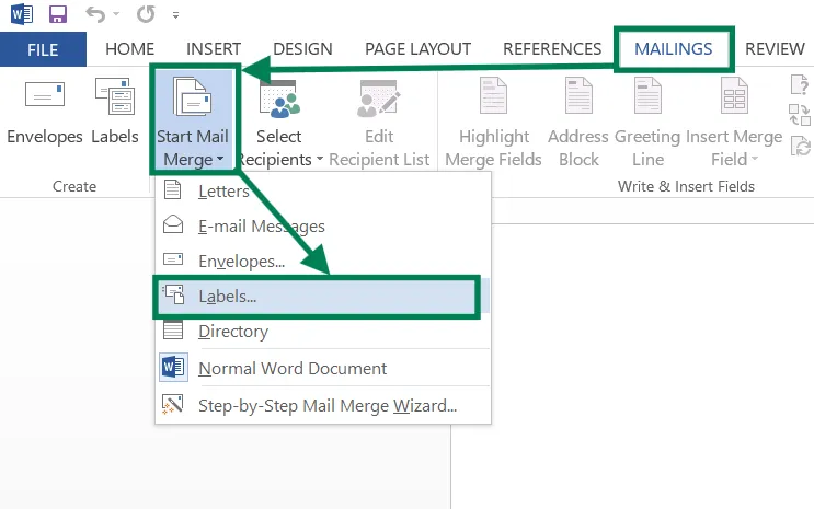 How To Create Labels In Excel - In 6 Easy Steps